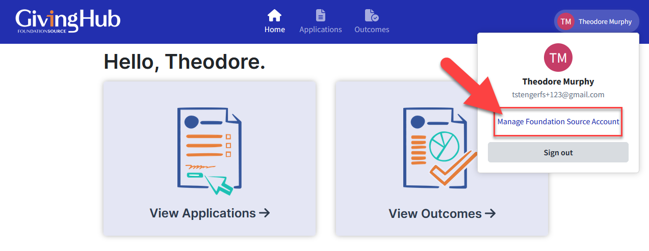 How to create an account for shared use within an organization – GivingHub